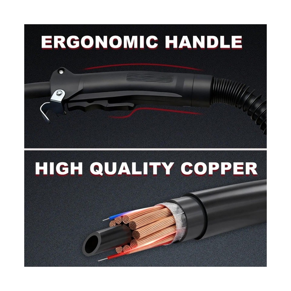 15ft MIG GUN Replacement for Tweco Fusion 140 180 for ESAB Rebel EMP ...