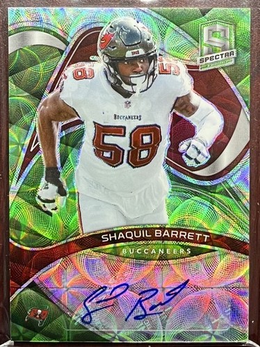 2022 Panini Spectra - Signatures Shaquil Barrett #SIG-SBA Neon Green ...