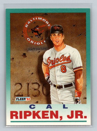 1992 Fleer Pro Visions #711 Cal Ripken, Jr. Baltimore Orioles Baseball ...