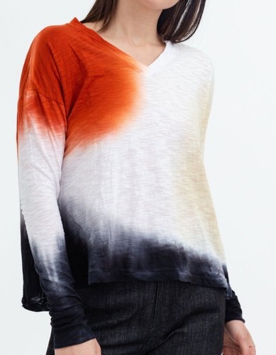 Gilda Midani Trapeze Long Sleeve Shirt Women’s Medium/Large Tie Dye Top ...