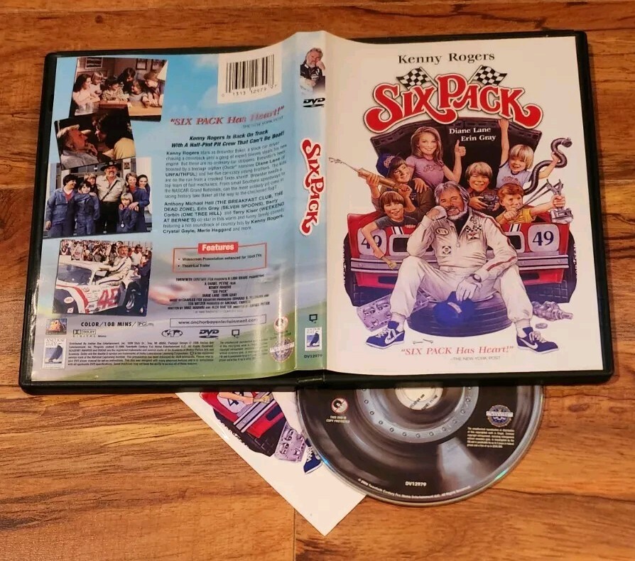 /6305 Six Pack (1982, Kenny Rogers, Diane Lane) Anchor Bay DVD OOP *SCRATCHED* 13131297997| eBay