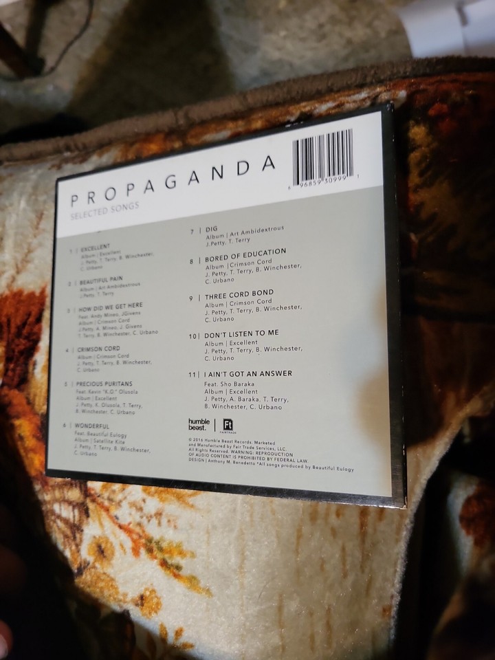 Propaganda - Selected Songs CD digipak 2016 Fair Trade Humble Beast ...