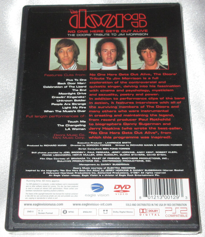 The Doors - No One Here Gets Out Alive Documentary DVD (New) Jim ...