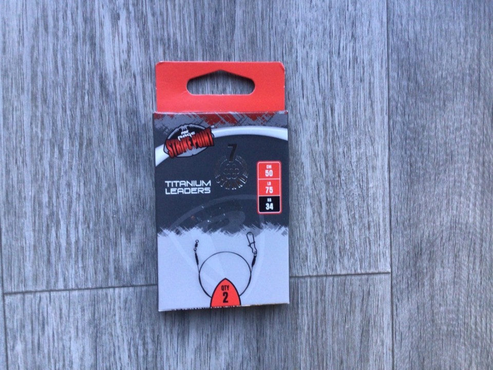 Fox Rage Predator Fishing "Strike Point" Ready Tied 7 Strand Titanium ...