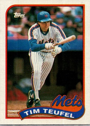1989 Topps Tim Teufel #9 New York Mets | eBay