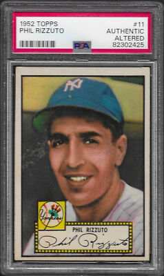 Phil Rizzuto 1952 Topps #11 PSA Authentic Altered | eBay