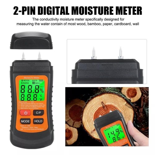 Digital Moisture Meter Damp Detector For Wood Brick Wall Caravan | eBay UK