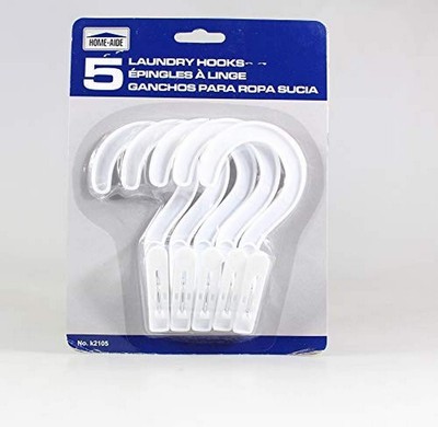 SYMAK k2105-2pk-X 10 Laundry Hooks Clothes Pins Hanging Clips Plastic ...