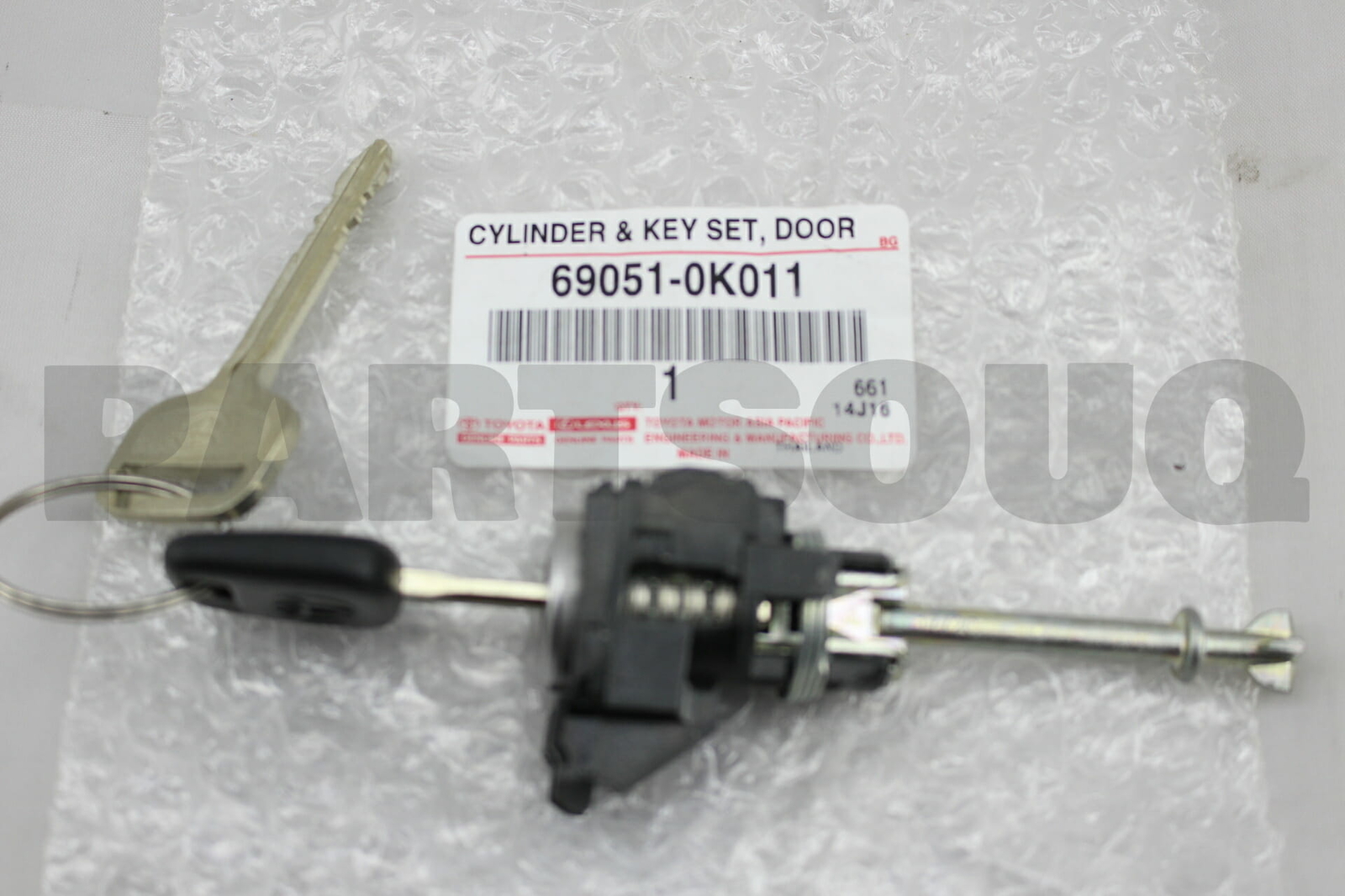 690510K011 Genuine Toyota CYLINDER & KEY SET, DOOR LOCK, RH 69051-0K011 ...