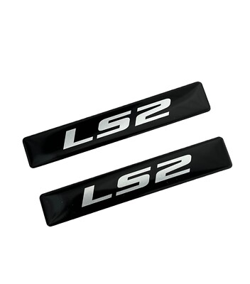 2 Fender Badge Aluminum Emblems Console For Chevy LS2 Camaro Swap ...