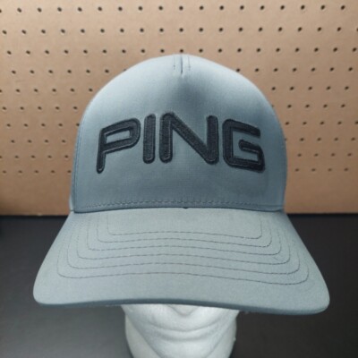 Ping Golf Hat Cap Fitted Mens Large Extra Large Flex Fit Gray Black | eBay