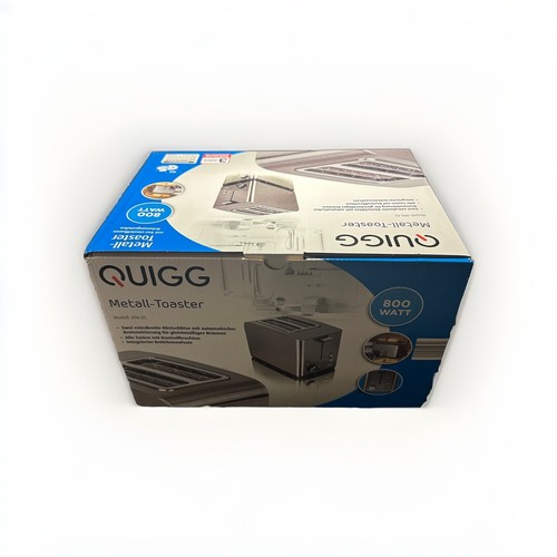 Quigg Metall-Toaster Design 2 Schlitz Edelstahl Toaster 800W | eBay.de