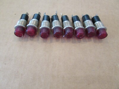 Lot of (8) Dial Co Dialco Red Lens Indicator Lights 75W 125V | eBay