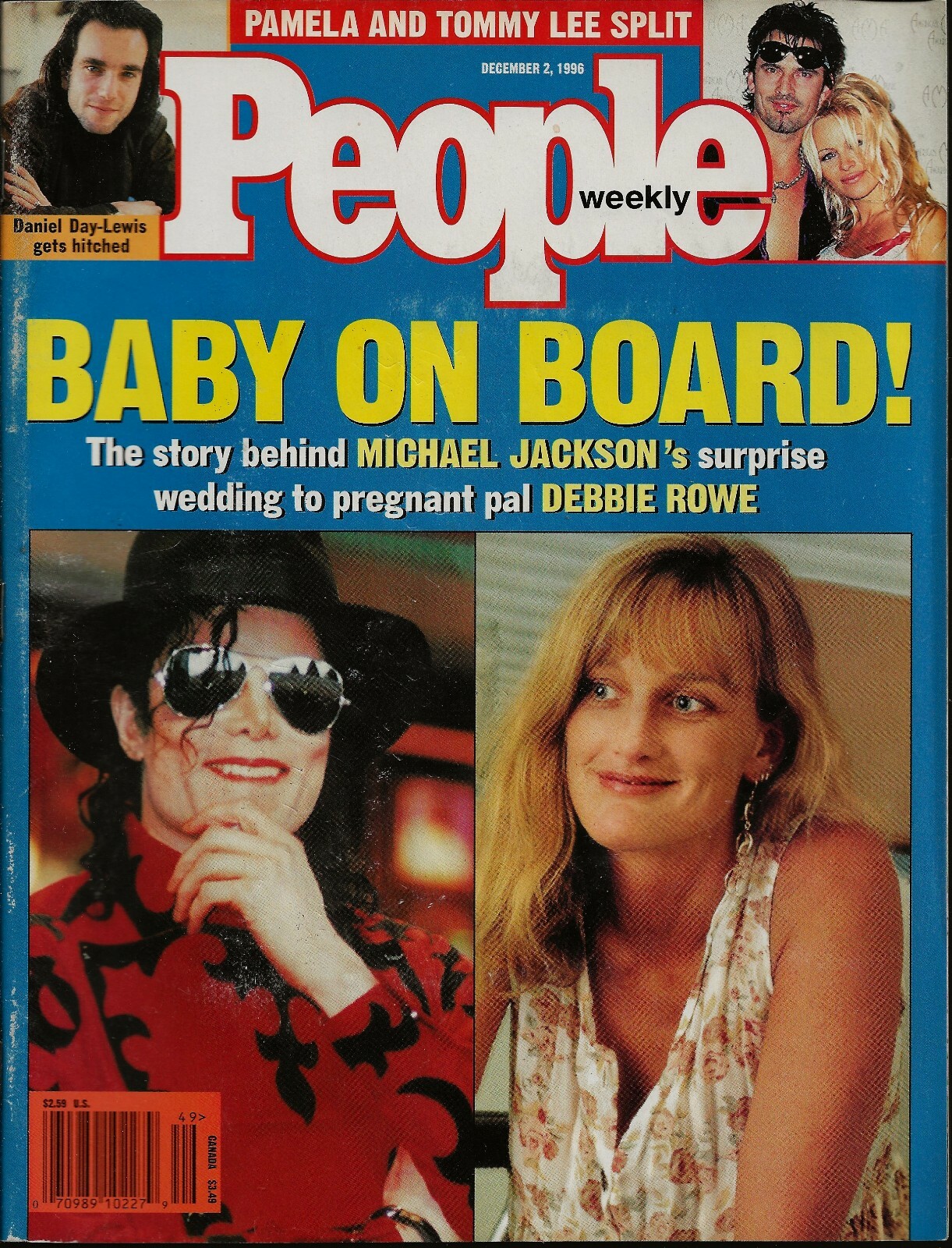People Magazine December 2 1996 Michael Jackson Pam Anderson Tommy Lee ...