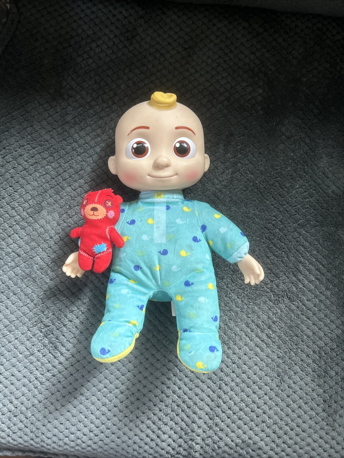 Cocomelon JJ Doll Plush Musical Bedtime 10" Soft Toy And Bear Netflix ...