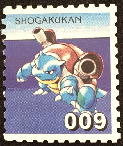 Blastoise No. 009 Pokemon Stamp Shogakukan Japanese Nintendo Very Rare ...