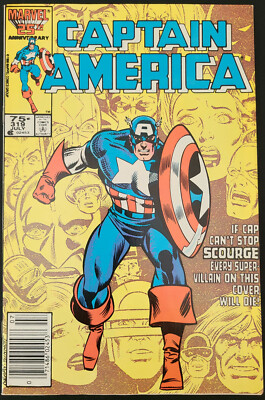 Marvel CAPTAIN AMERICA #319 Newsstand (Jul 1986) Mark Gruenwald Paul ...
