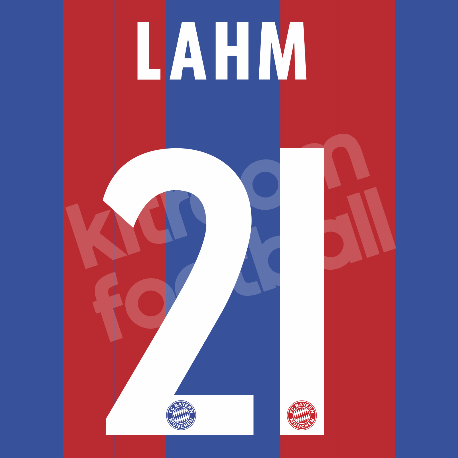 2014-15 Bayern Munich Home Name Number Set #21 LAHM Repro | eBay