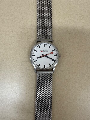 Mondaine Simply Elegant Steel White Dial Quartz Unisex Watch A400.30351 ...