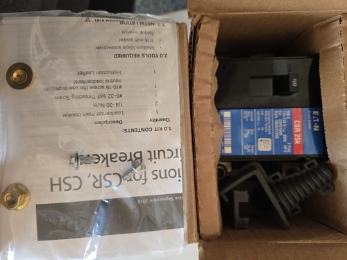 Eaton CSR2100N Circuit Breaker, 2 Pole, 100A, 120/240V, 60Hz | eBay