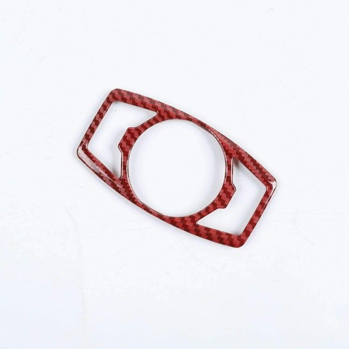 For Ford F150 2015 Red Carbon Fiber ABS Headlight Switch Cover Frame ...