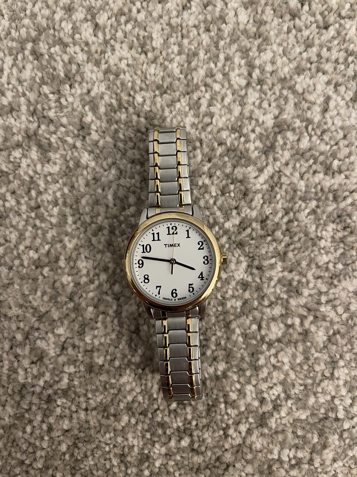 Timex Women's TW2P78700 Easy Reader Two-Tone Stainless Steel Watch | eBay