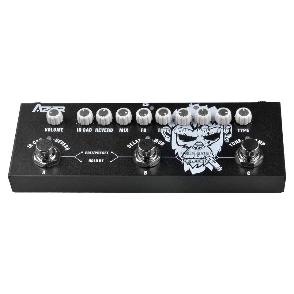 Multi-Effect Pedal Built-in Battery AZOR Multi Effects CUBE BABY Guitar ...