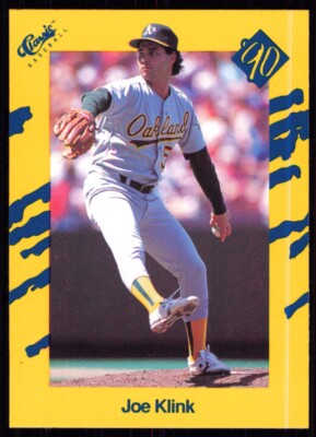 1990 Classic Yellow Joe Klink Oakland Athletics #T26 | eBay