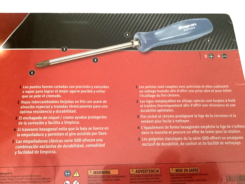 Snap On Tools NEW SDDX70APB 7 Piece PEARL BLUE Hard Handle Combo ...