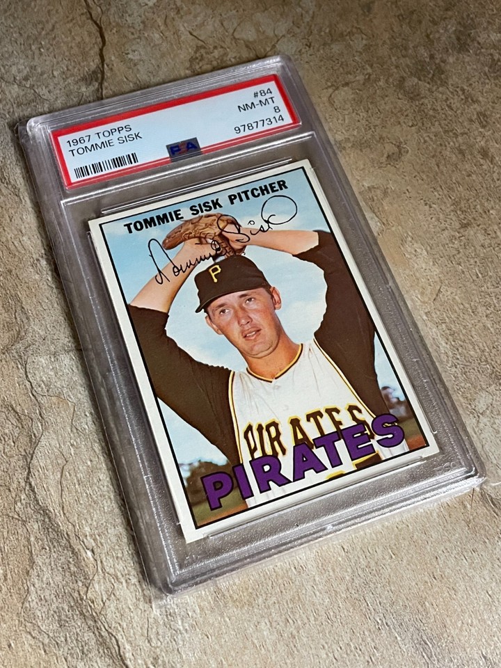 1967 Topps Tommie Sisk #84 (Pirates) PSA-8 NM-MT | eBay