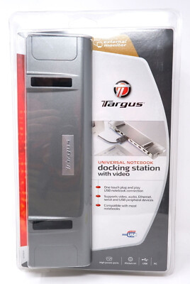 TARGUS ACP50US USB UNIVERSAL NOTEBOOK DOCKING STATION WITH VIDEO ...