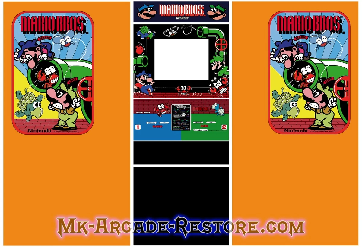 Mario Arcade Cabinet Art