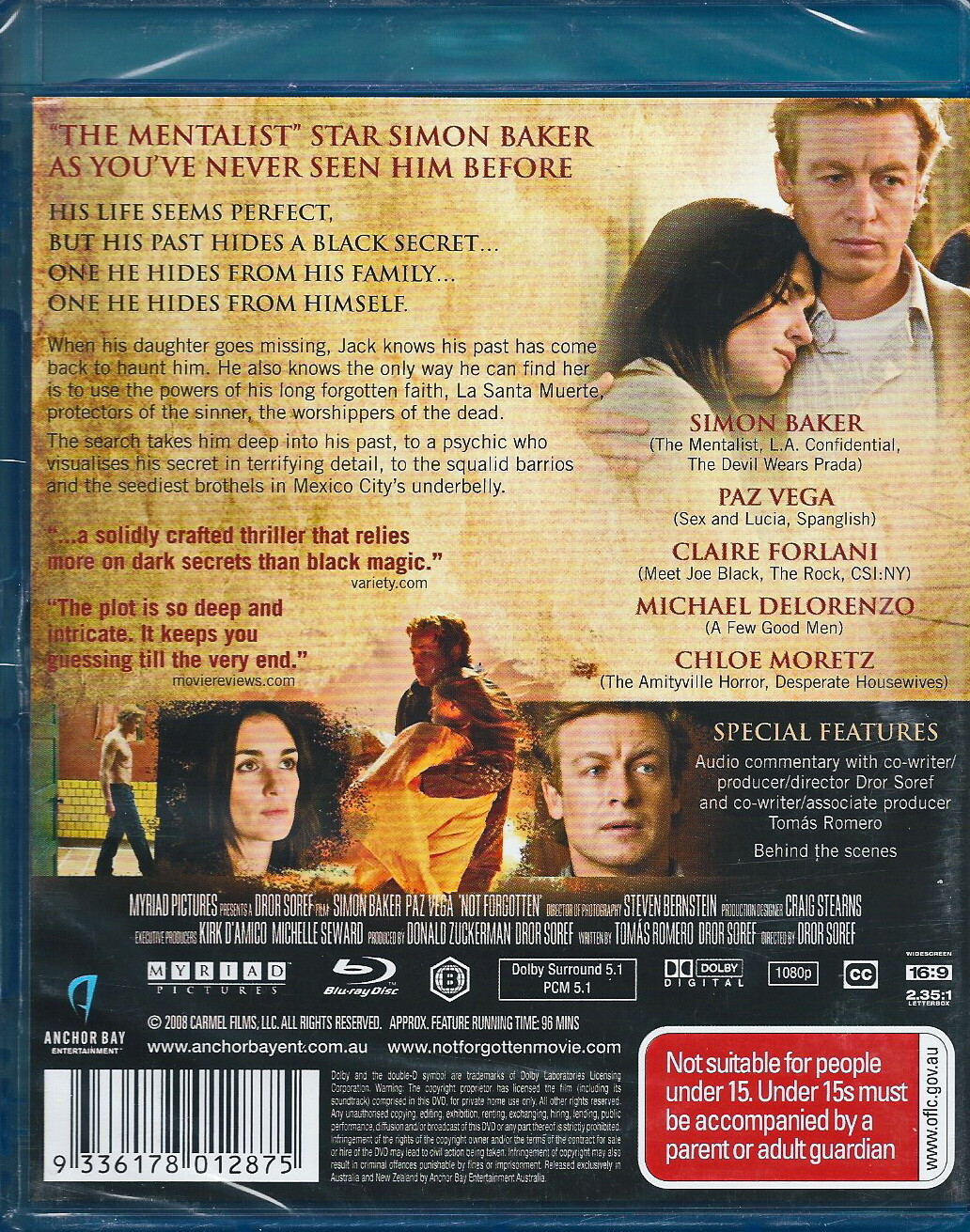 Not Forgotten - Violence / Thriller / Horror / Drama - Simon Baker - NEW Blu-Ray | eBay Australia