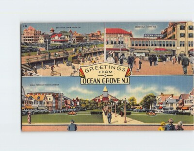 Postcard Greetings from Ocean Grove USA | eBay