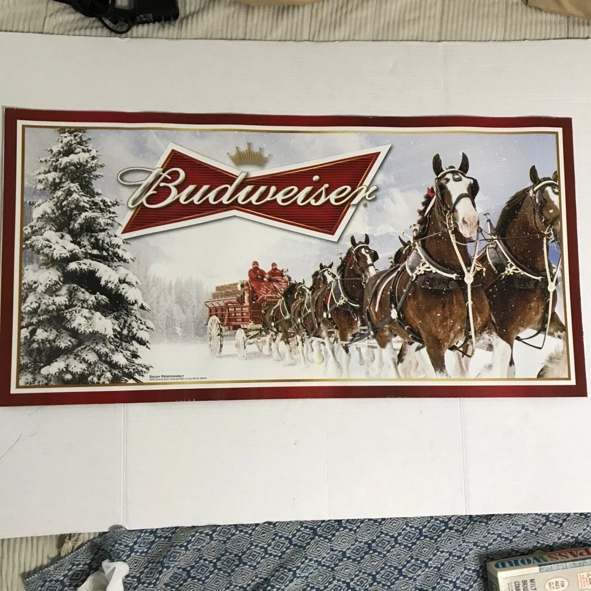 Budweiser Clydesdale Horses In Snow