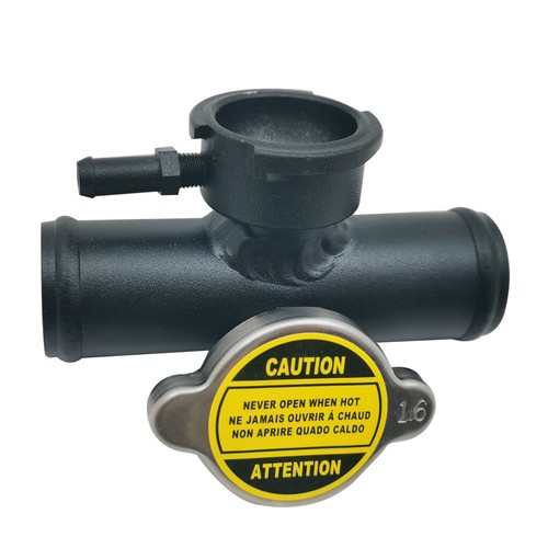 38mm Universal 1-1/2'' Aluminum InLine Radiator Hose Filler Neck & 1.6 ...