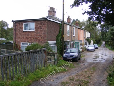 Photo 12x8 Cottages at Marston Moor, near Earsham Mill The Angles Way ...