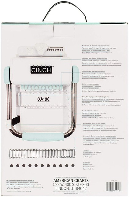 We R Memory Keepers 710509 The Cinch Book Version 2 Binding Machine for ...