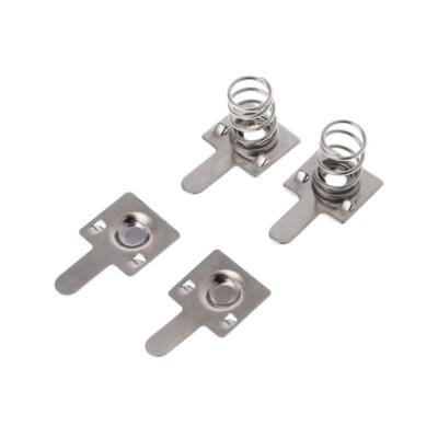 100 Pcs Metal Battery Spring Plate Set for AA AAA Positive Negative ...