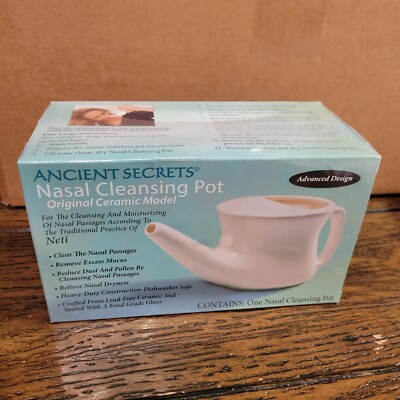 Ancient Secrets | NETI Pot / Nasal Cleansing Pot | Cleanse Nasal ...