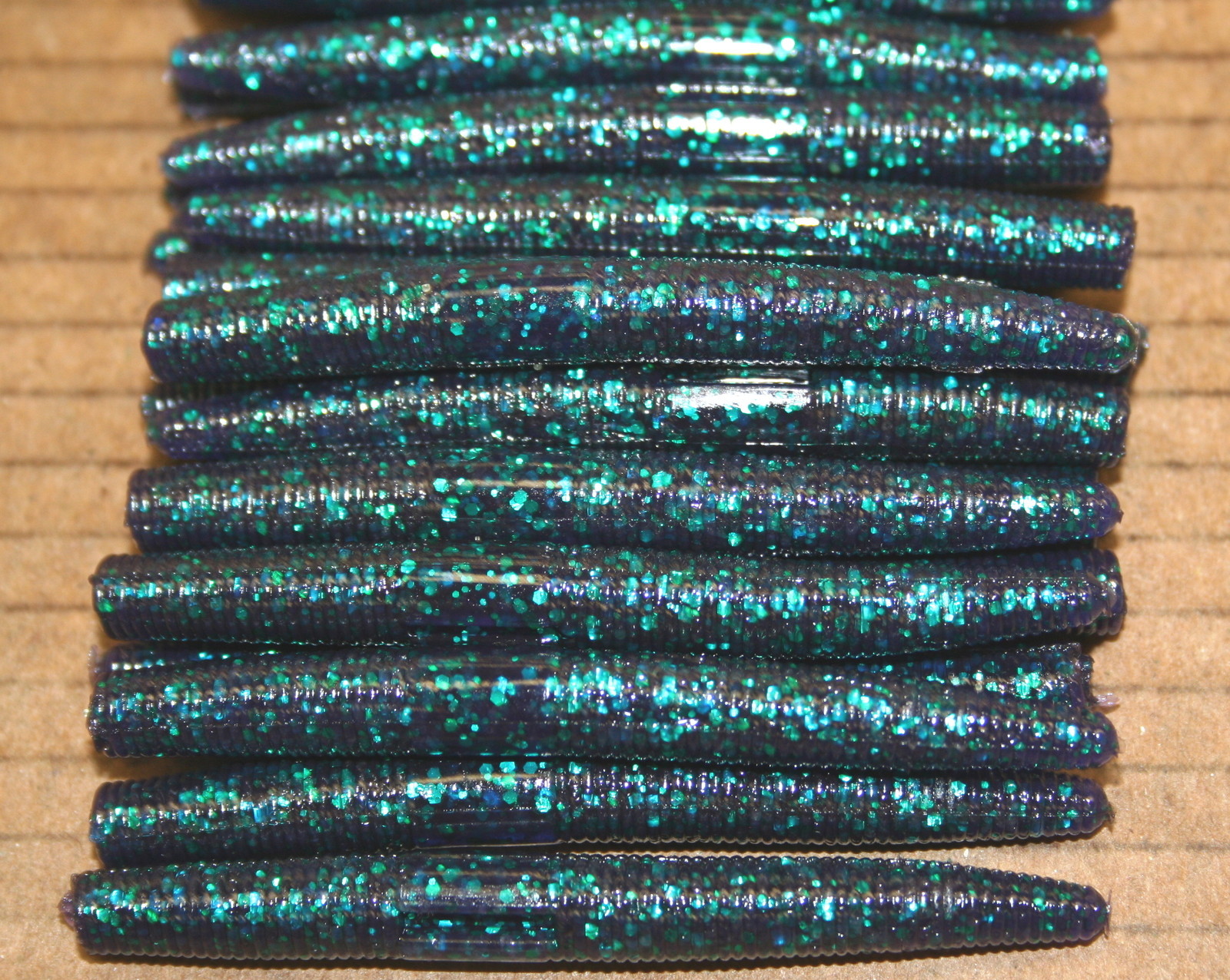 50 pack 3" Stick Senko Style Junebug Bulk Bag Bass Lure Plastic Worm | eBay