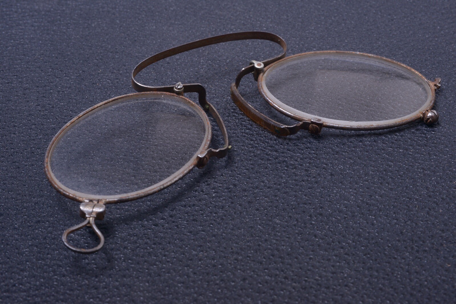 ANTIQUE PINCH, PINCE NEZ READING NOSE GLASSES SPECT… - Gem