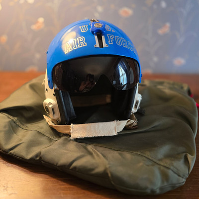 Vietnam U.S. Air Force Helmet Pilot Flight Aviator Visor Bag Sierra ...