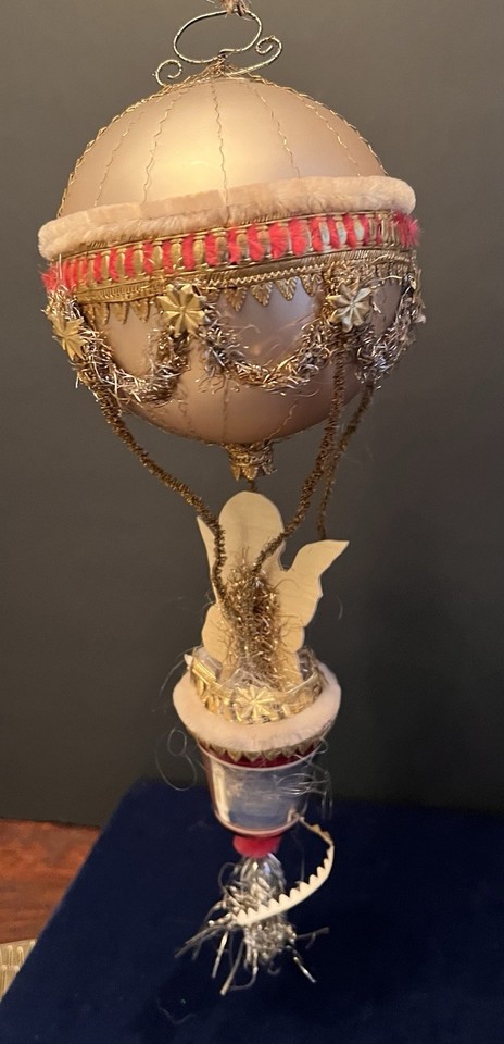 Dresden Star Hot Air Balloon Angel Christmas Ornament | eBay