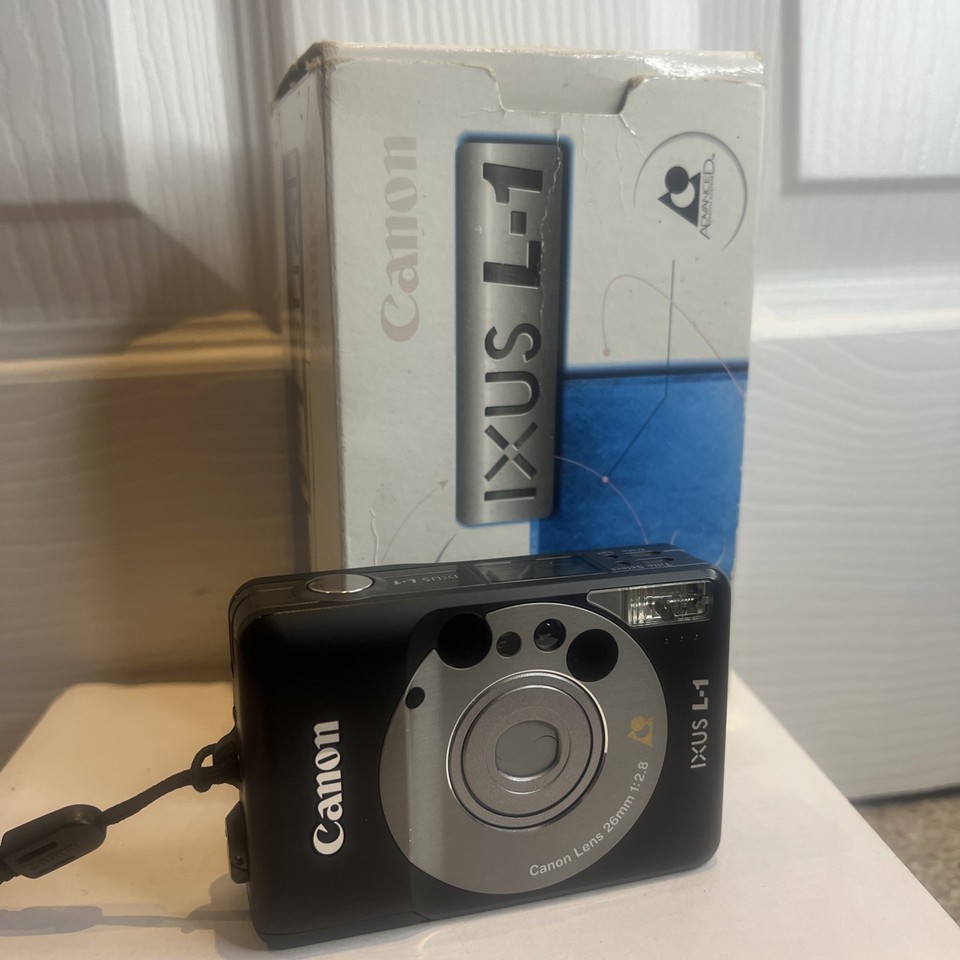 Canon IXUS L-1 Compact Film Camera With Box + Case | eBay UK