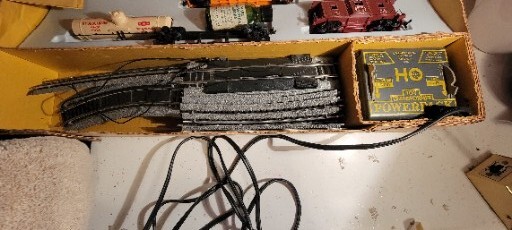 VINTAGE MARX HO ELECTRIC TRAIN SET TRACK EC #79542 UNTESTED ESTATE FIND ...