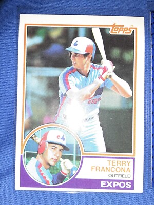 1983 TOPPS BASEBALL CARD #267 TERRY FRANCONA Montreal Expos FREE ...