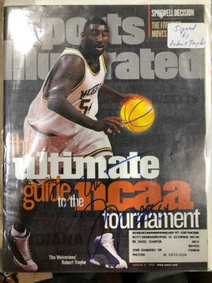 Robert Tractor Traylor Michigan Autographed Signed Sports Illustrated ...