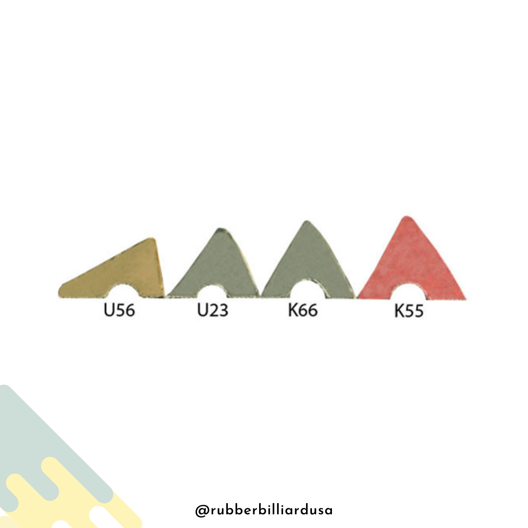 K66 Rubber Bumpers Replacement - Pool Table - Rail Cushions - Set of 6 ...