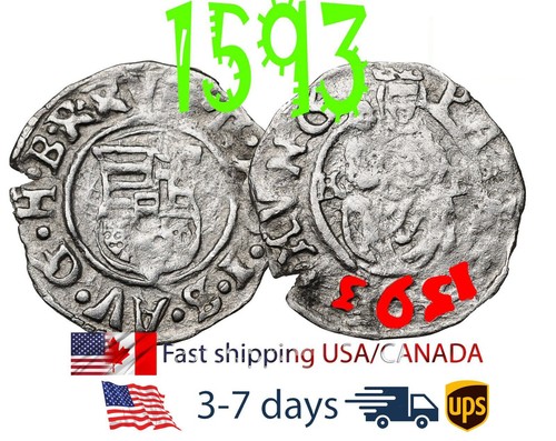 Hungary Denar 1593 Habsburg Dynasty RUDOLF II, Silver Coin #18814 | eBay